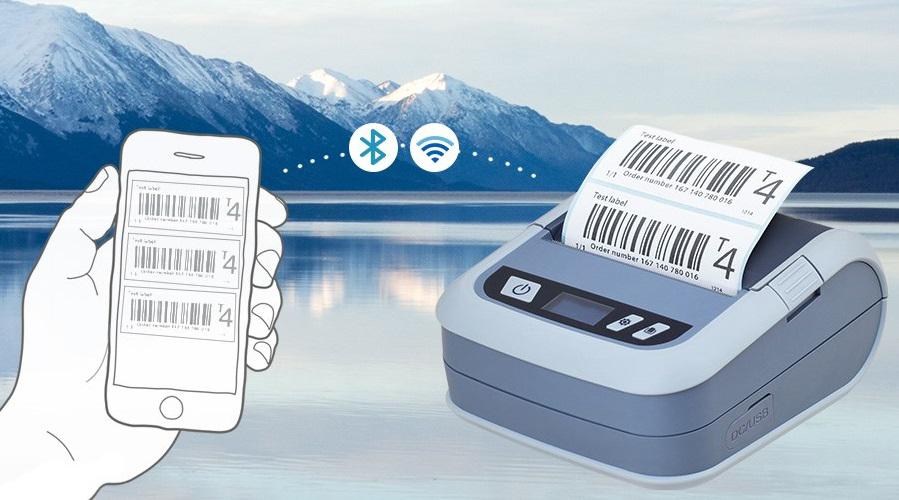 Best Service Electronic. Xprinter XP-P323B receipt & label Mobile Printer